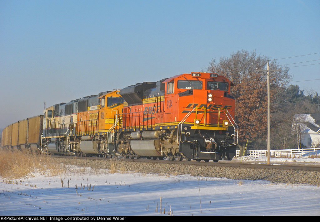 BNSF 9134, CP's Tomah Sub.